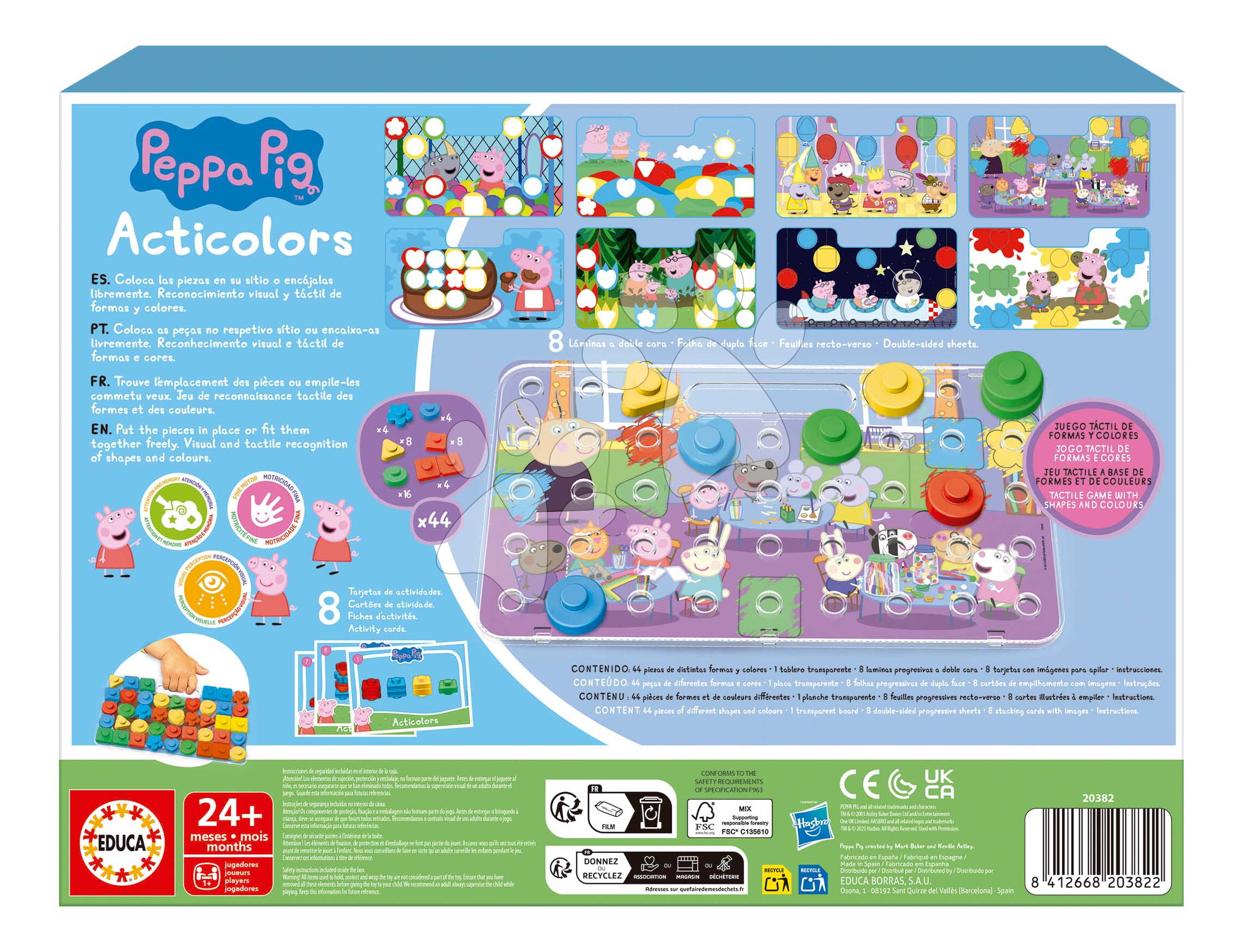 Nous apprenons les couleurs et les formes : Peppa Pig Acticolors Baby ...