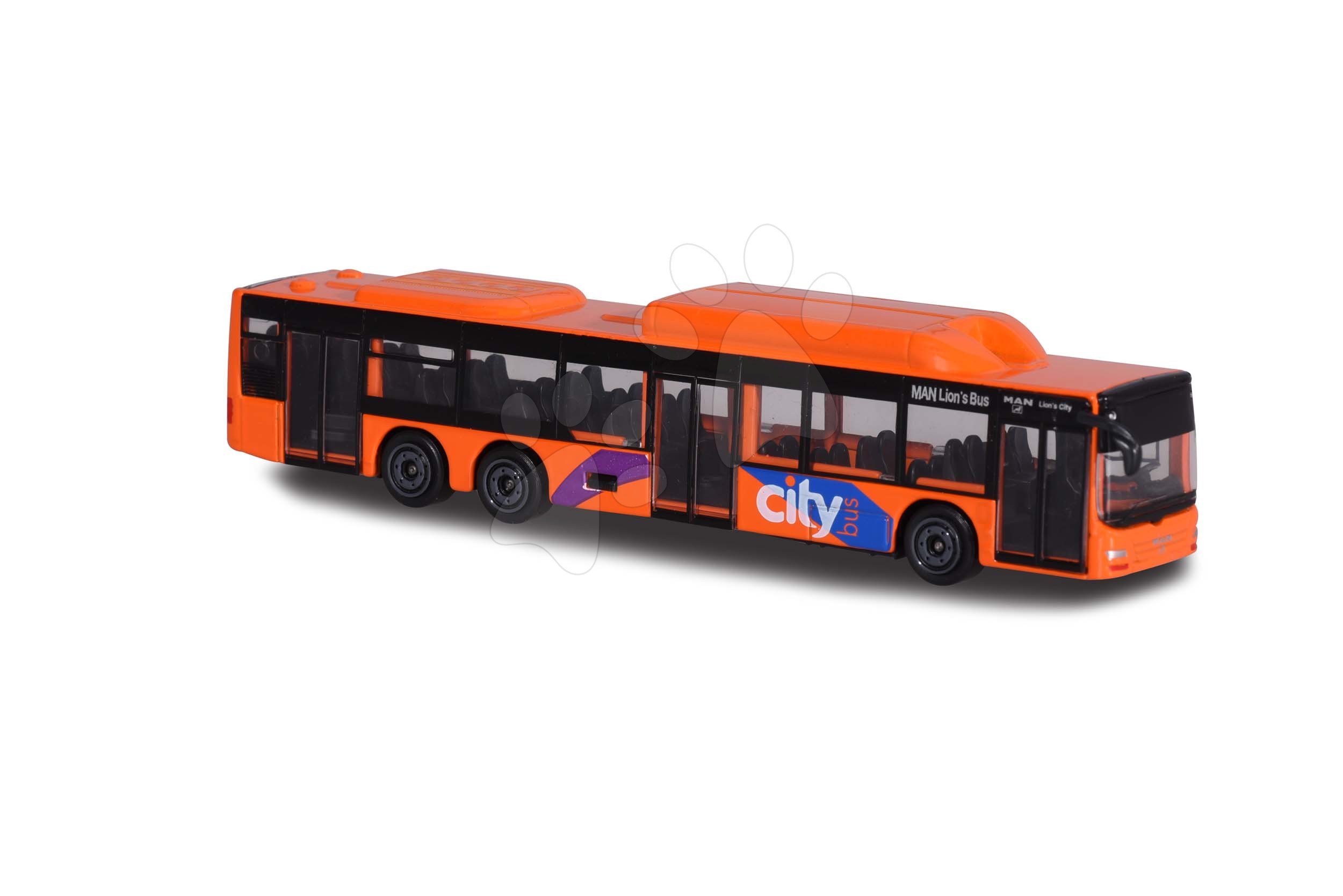 Model autobusu s odpružením MAN City Bus Majorette 6 druhů