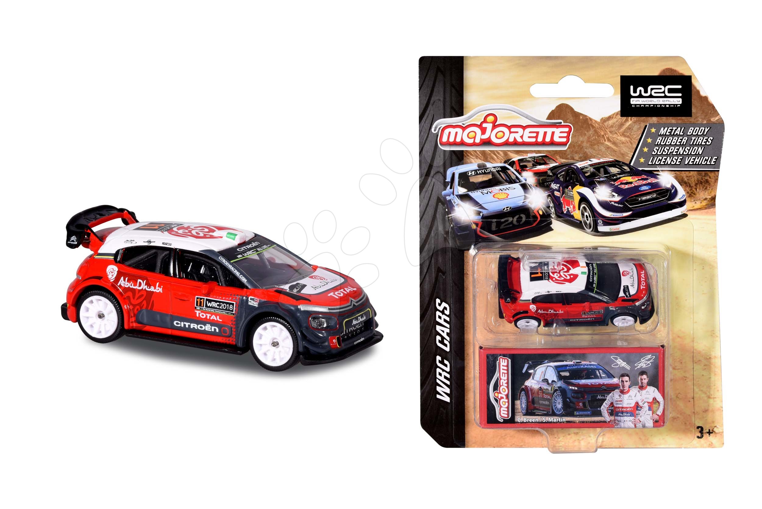 Auto sportive Rally WRC Cars Majorette con scatola da collez