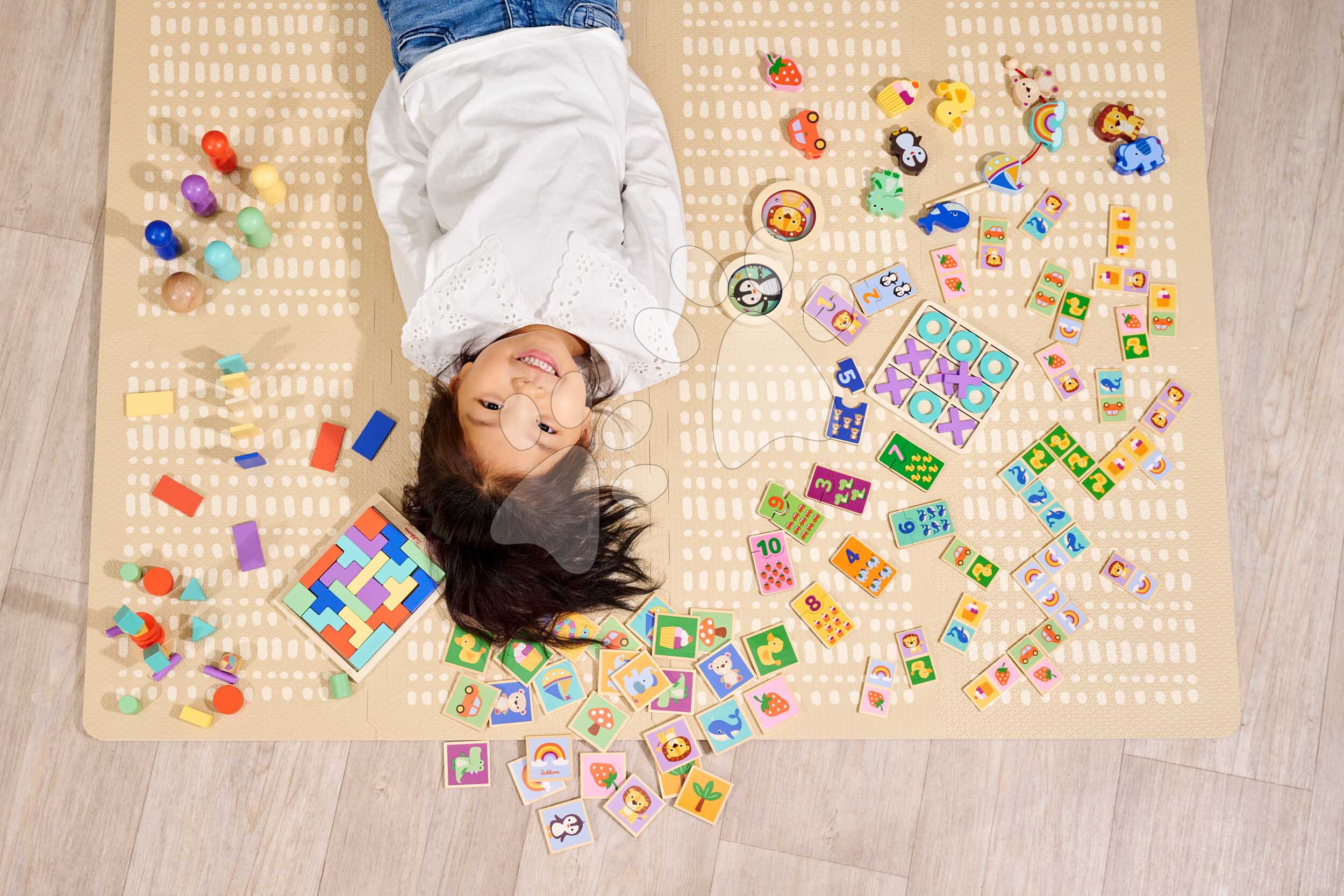 Drewniana gra Tetris z klockami Games Shape Eichhorn