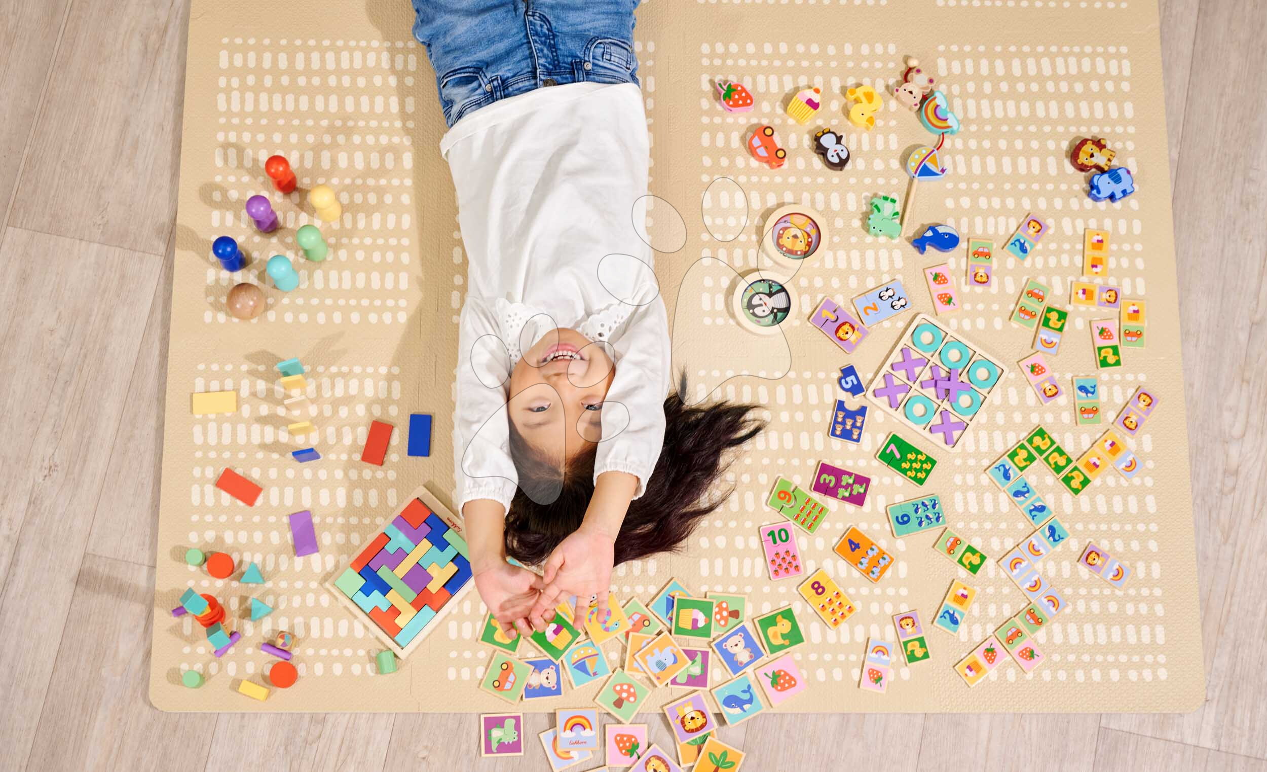 Drewniana gra Tetris z klockami Games Shape Eichhorn