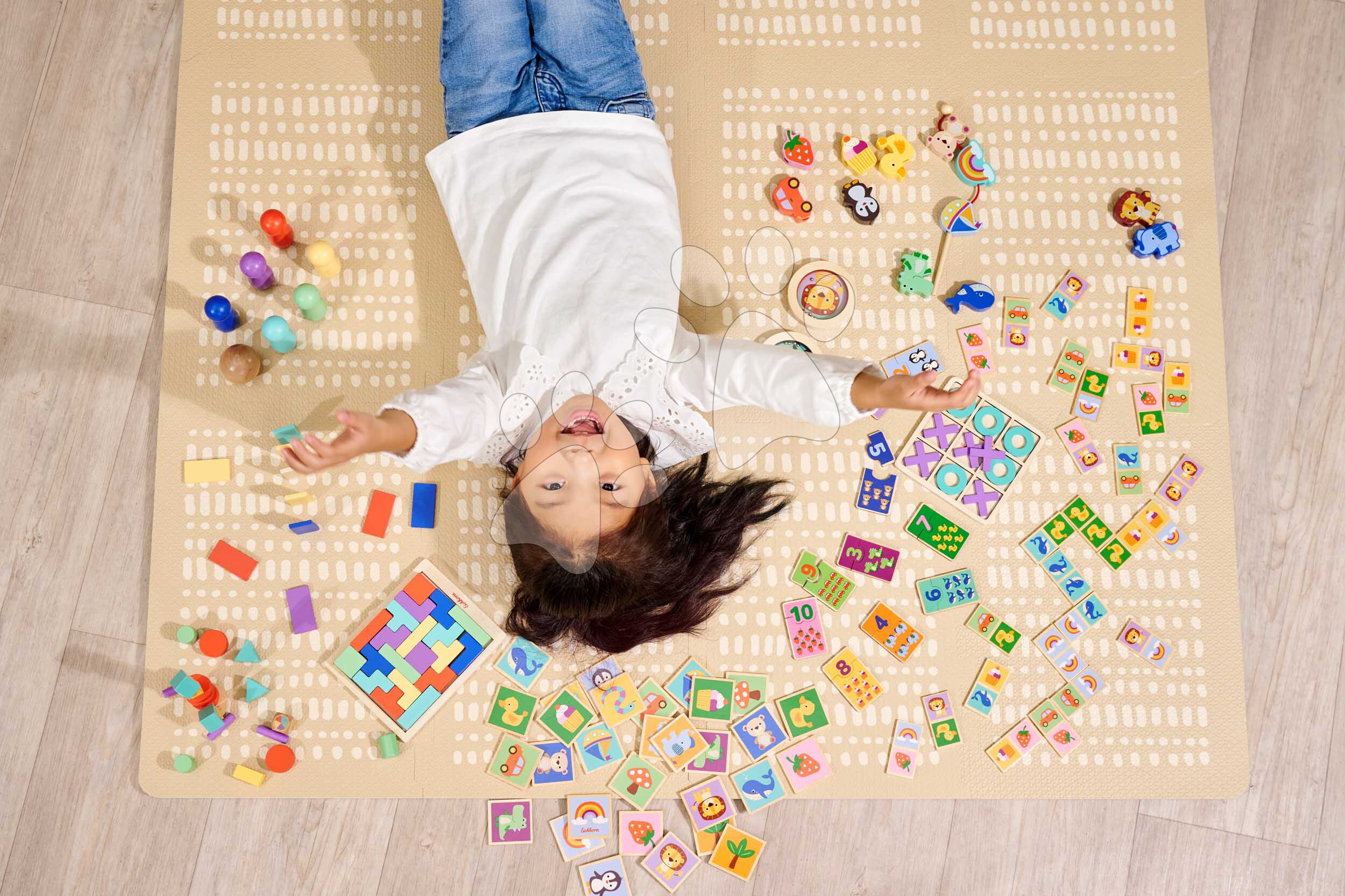 Drewniana gra Tetris z klockami Games Shape Eichhorn