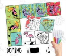Domino zum Ausmalen Tiere Educa